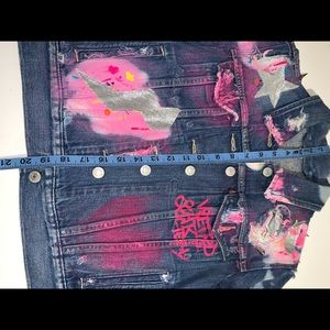 Jackets & Coats | Custom Hand Crafted Pop Art Denim Jean Jacket | Poshmark